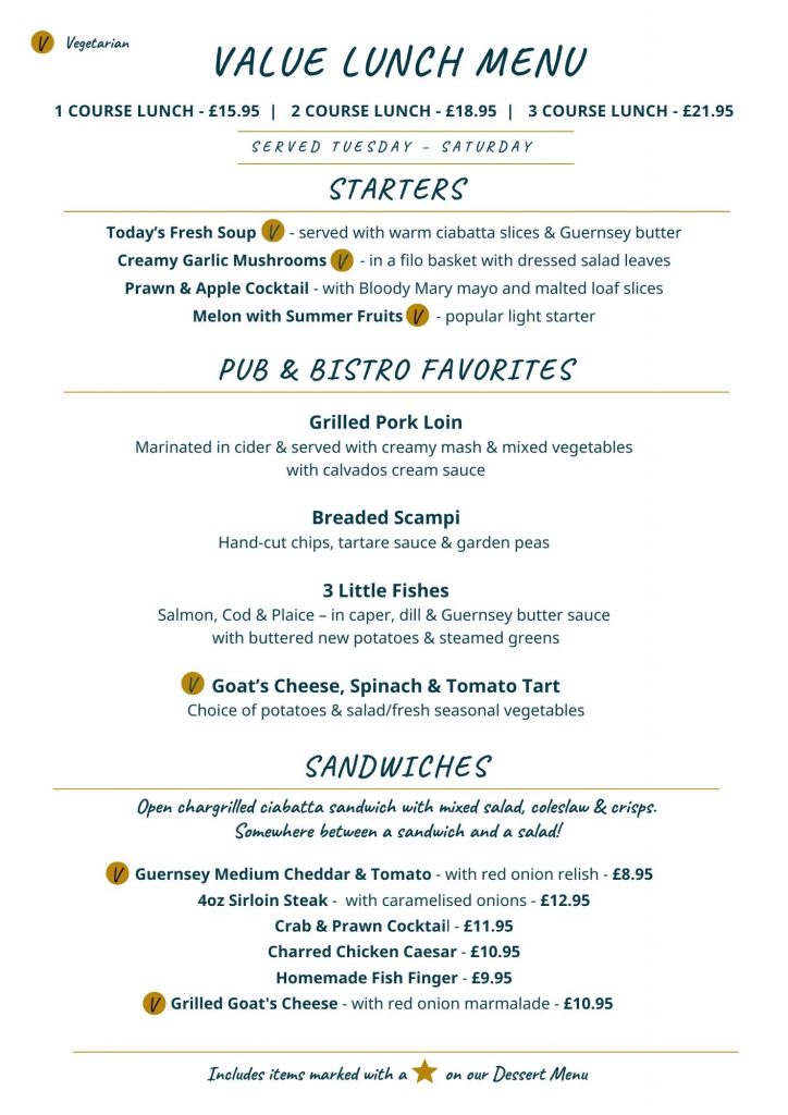 Value Lunch Menu – Aug 2023 - THE DRIFTWOOD INN